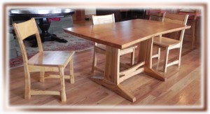 Hicks Woodworking » Prairie Dining Table and Chairs